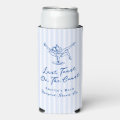 Whimsical Hand Drawn Blue Last Toast on the Coast Seltzer Can Cooler ...