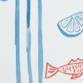 Whimsical Hand Drawn Coastal Fish Stripe Pattern Wallpaper | Zazzle