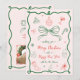 Whimsical Hand Drawn French Merry Christmas Photo Invitation | Zazzle