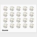 Whimsical Hand Drawn Wedding Classic Round Sticker | Zazzle
