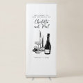 Whimsical Hand Lettered Illustrated Dinner Wedding Retractable Banner ...