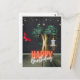 Whimsical Happy Birthday Surreal Altered Art Postcard | Zazzle