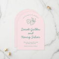 Whimsical Heart Locket Doodle Sketch Modern CUSTOM Save The Date | Zazzle
