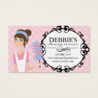 House Cleaning Business Card Pink Maid Lady | Zazzle.com