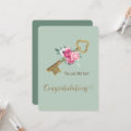 Whimsical House Key Congratulations New Home Chic Card | Zazzle