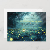 Whimsical Inspiring Dreams Quote Postcard | Zazzle