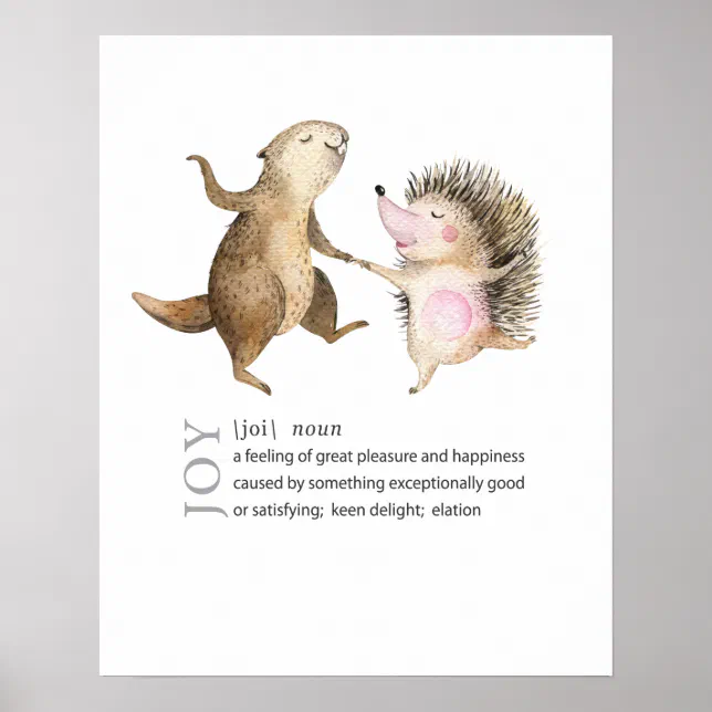 Whimsical Joy Definition Poster | Zazzle