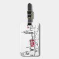 Whimsical London luggage tag | Zazzle