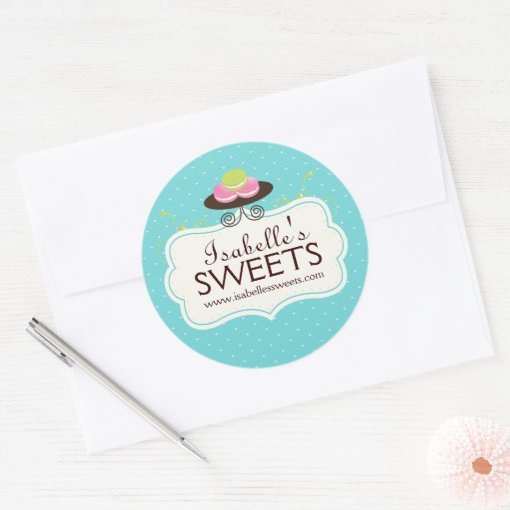 Whimsical Macaron Labels | Zazzle