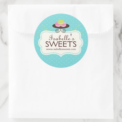 Whimsical Macaron Labels | Zazzle