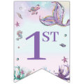 Whimsical Mermaid Under the Sea Birthday Party Bunting Flags | Zazzle