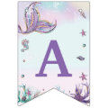 Whimsical Mermaid Under the Sea Birthday Party Bunting Flags | Zazzle