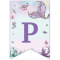 Whimsical Mermaid Under the Sea Birthday Party Bunting Flags | Zazzle