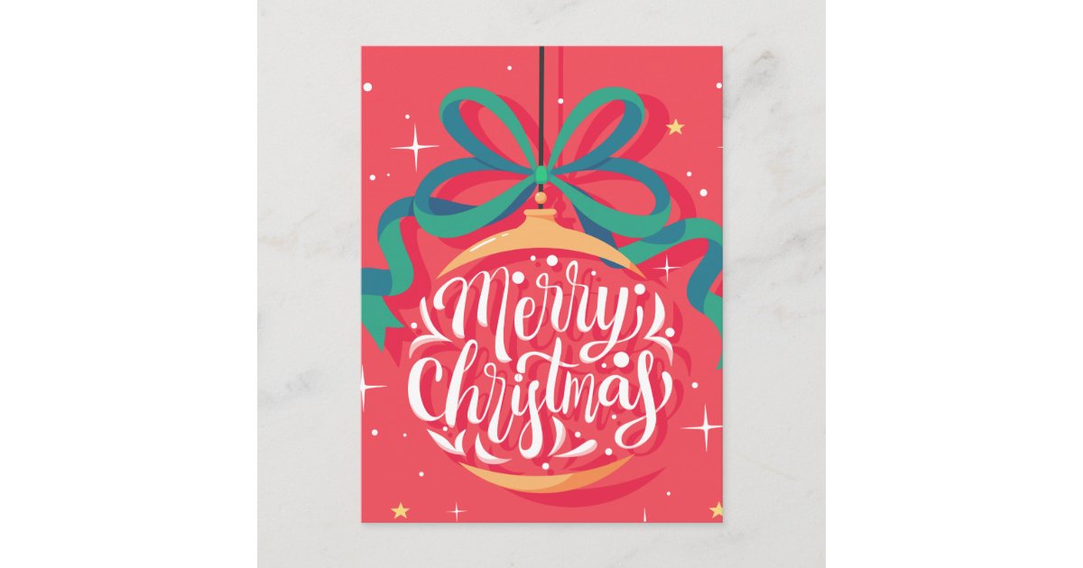 Whimsical Merry Christmas | Christmas Postcard | Zazzle