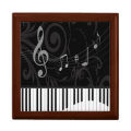 Whimsical Piano and Musical Notes Keepsake Box | Zazzle