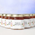 Whimsical Pink Beehive Thanks for Bee-ing You Honey Jar Favors | Zazzle