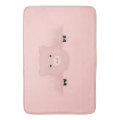 Whimsical Pink Pig Cute Farm Animal Bath Mat | Zazzle