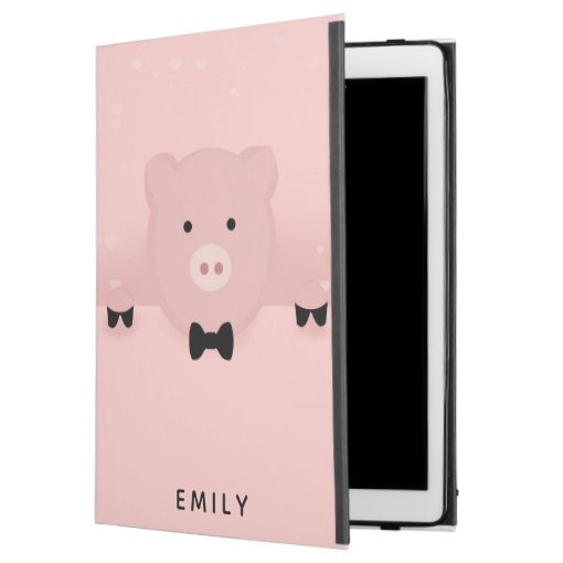 Whimsical Pink Pig Cute Farm Animal iPad Pro 12.9" Case | Zazzle
