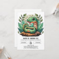 Whimsical Python Birthday Invitation | Zazzle