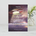 Whimsical QR Code Sci-fi UFO Space Wedding Invitation | Zazzle