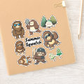 Whimsical Sasquatch Stickers, Bigfoot Decals | Zazzle