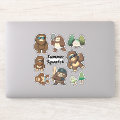 Whimsical Sasquatch Stickers, Bigfoot Decals | Zazzle