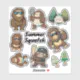 Whimsical Sasquatch Stickers, Bigfoot Decals | Zazzle