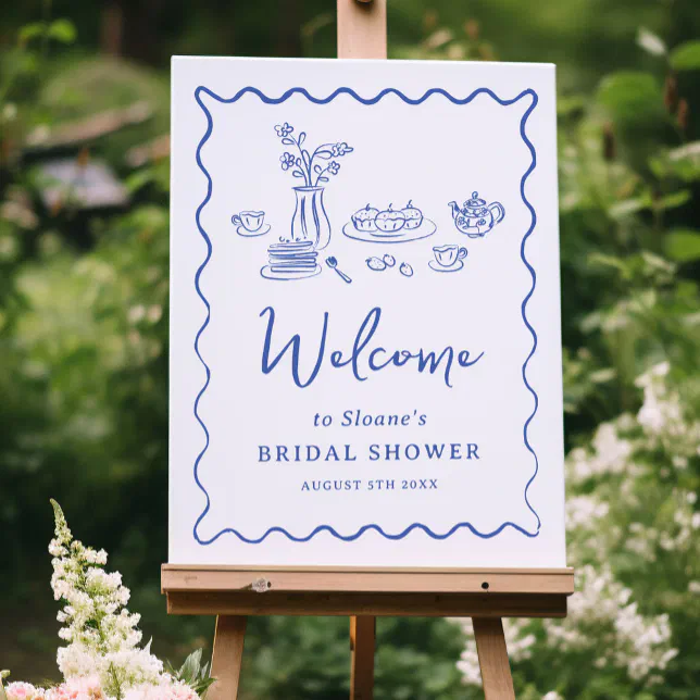 Whimsical Scribble Doodle Hand Drawn Welcome Sign | Zazzle