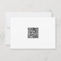 Whimsical Script | Horizontal QR Code RSVP Card | Zazzle