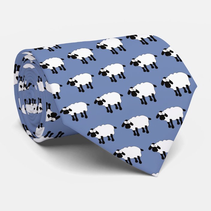 Whimsical Sheep Neck Tie | Zazzle.com