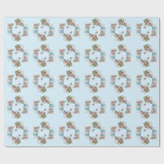 Whimsical Stacked Watercolor Teacups Wrapping Paper | Zazzle