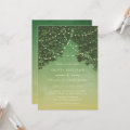 Whimsical String Lights Fairy Tale Wedding Invitation | Zazzle