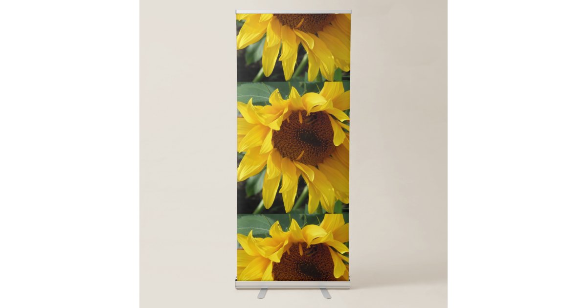 Whimsical Sunflower Retractable Banner | Zazzle