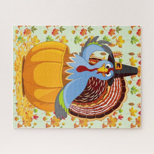Whimsical Thanksgiving Turkey Photo Puzzle | Zazzle