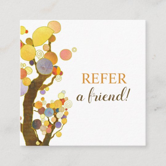 Whimsical Trees Business Referral Card | Zazzle.com