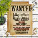 Whimsical Wanted Poster Family Reunion Invitation | Zazzle
