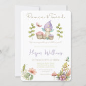 Whimsical Watercolor Fairy Mushrooms Soft Floral Invitation | Zazzle