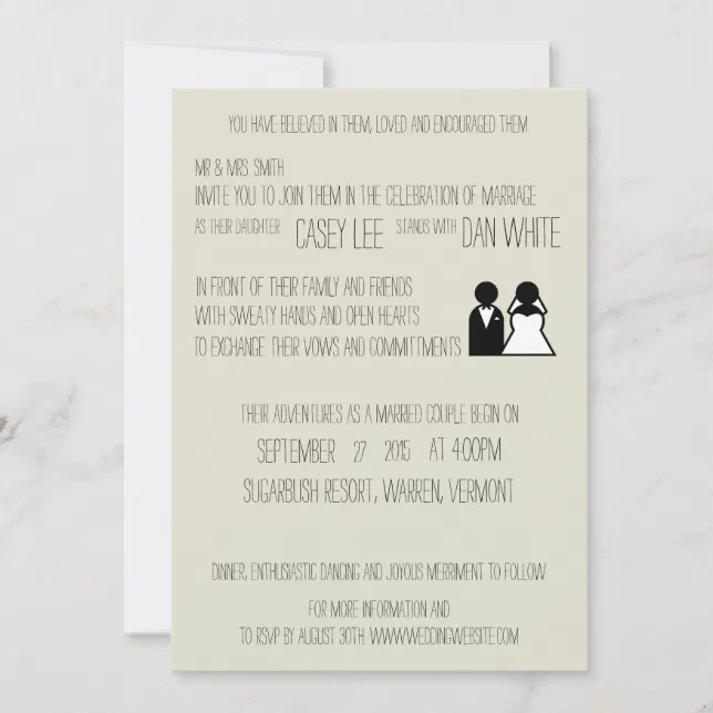 Whimsical Wedding Invitation | Zazzle