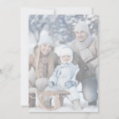 Whimsical White Blessings 2 Vertical Photos Holiday Card | Zazzle
