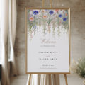 Whimsical Wildflower Wedding Welcome Sign | Zazzle