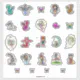 Whimsical World Characters Stickers Fantasy Art | Zazzle