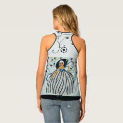 WHIMSICAL YOUNG GIRL / Beauty Fashion Tank Top | Zazzle