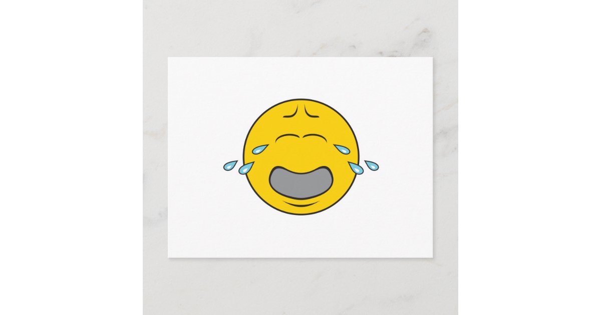 Whining Crying Face Postcard | Zazzle