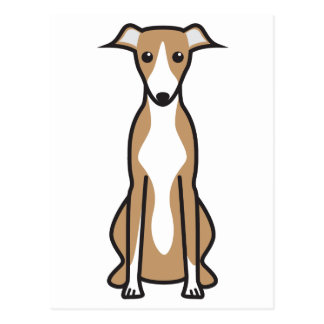 Cartoon Whippet Postcards | Zazzle