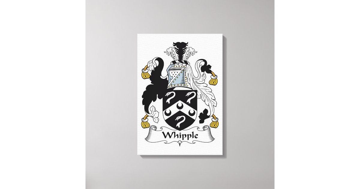 Whipple Family Crest Canvas Print | Zazzle