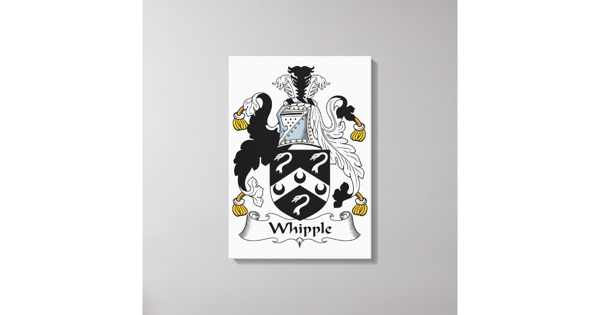 Whipple Family Crest Canvas Print | Zazzle