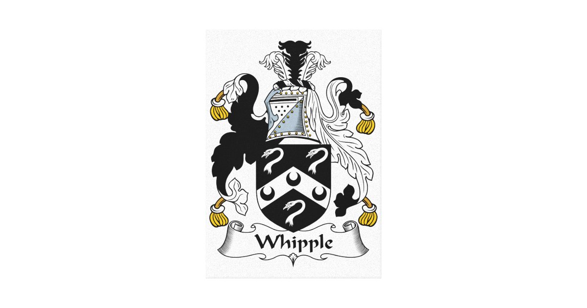 Whipple Family Crest Canvas Print | Zazzle