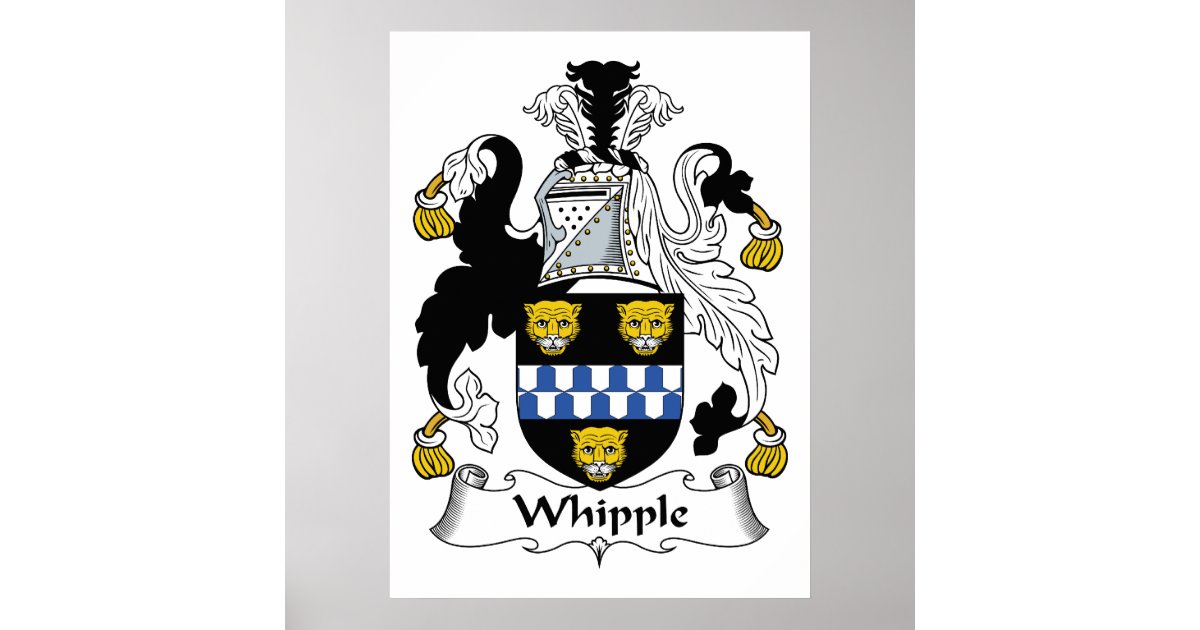 Whipple Family Crest Poster | Zazzle