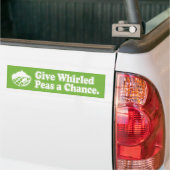 Whirled Peas Bumper Sticker | Zazzle