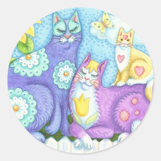 Whiskers And Purrs Cat Friends Stickers Sheet